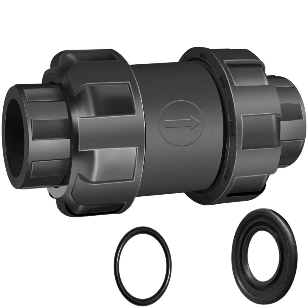 CHECK VALVE PVC DE 3/4" CON UNION SPARK