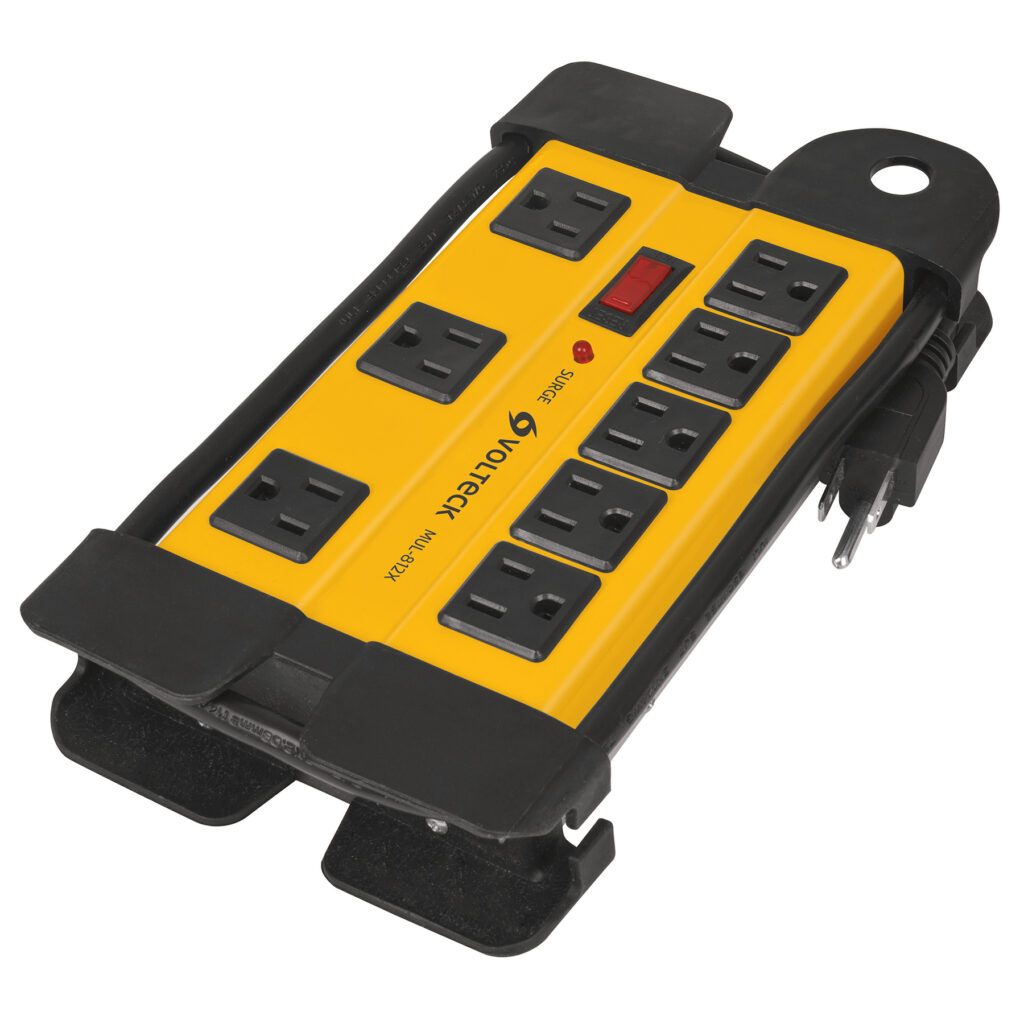 REGLETA DE 8 ENTRADA INDUSTRIAL AMARILLO 14AWG VOLTECK 48188